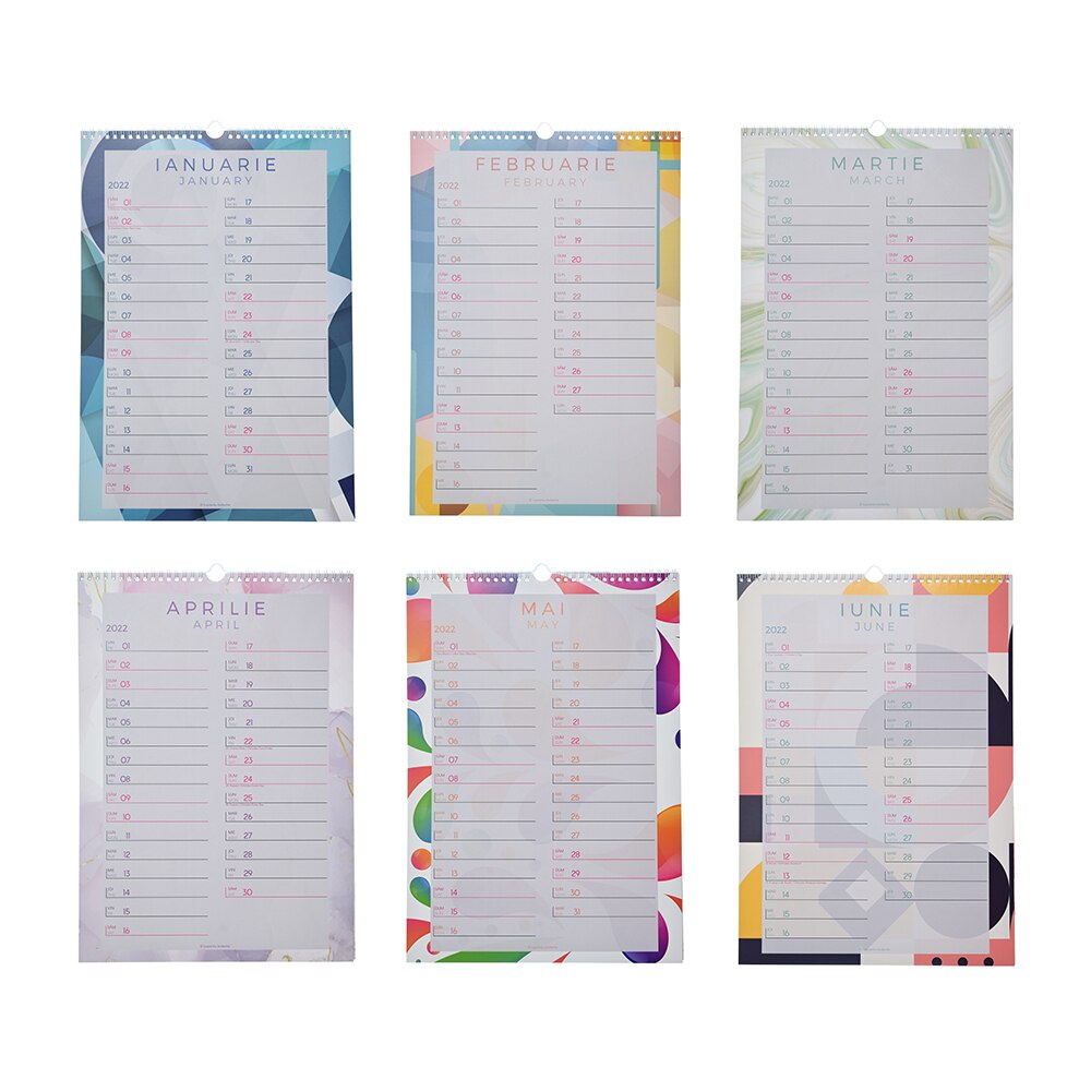 Calendar perete - Planificator format A3 "Monthly Planner" 2022, 13 ...