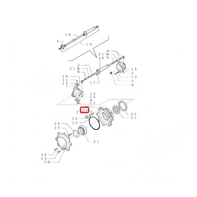 Prezon roata buldoexcavator KOMATSU - eMAG.ro