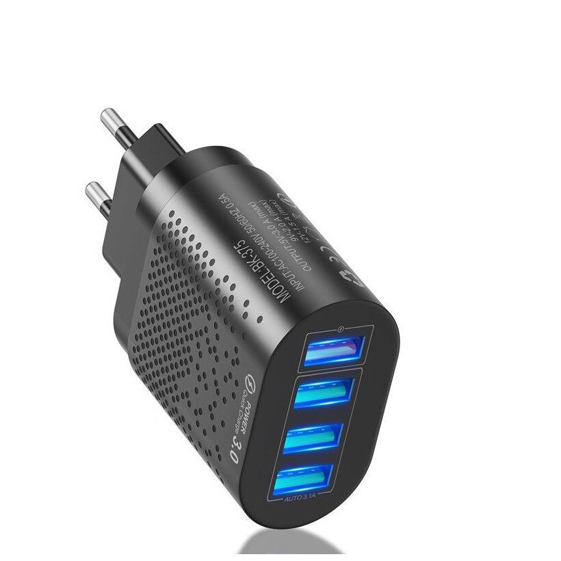 Incarcator cu 4 porturi USB, Incarcare Rapida Qualcomm cu Multiple ...