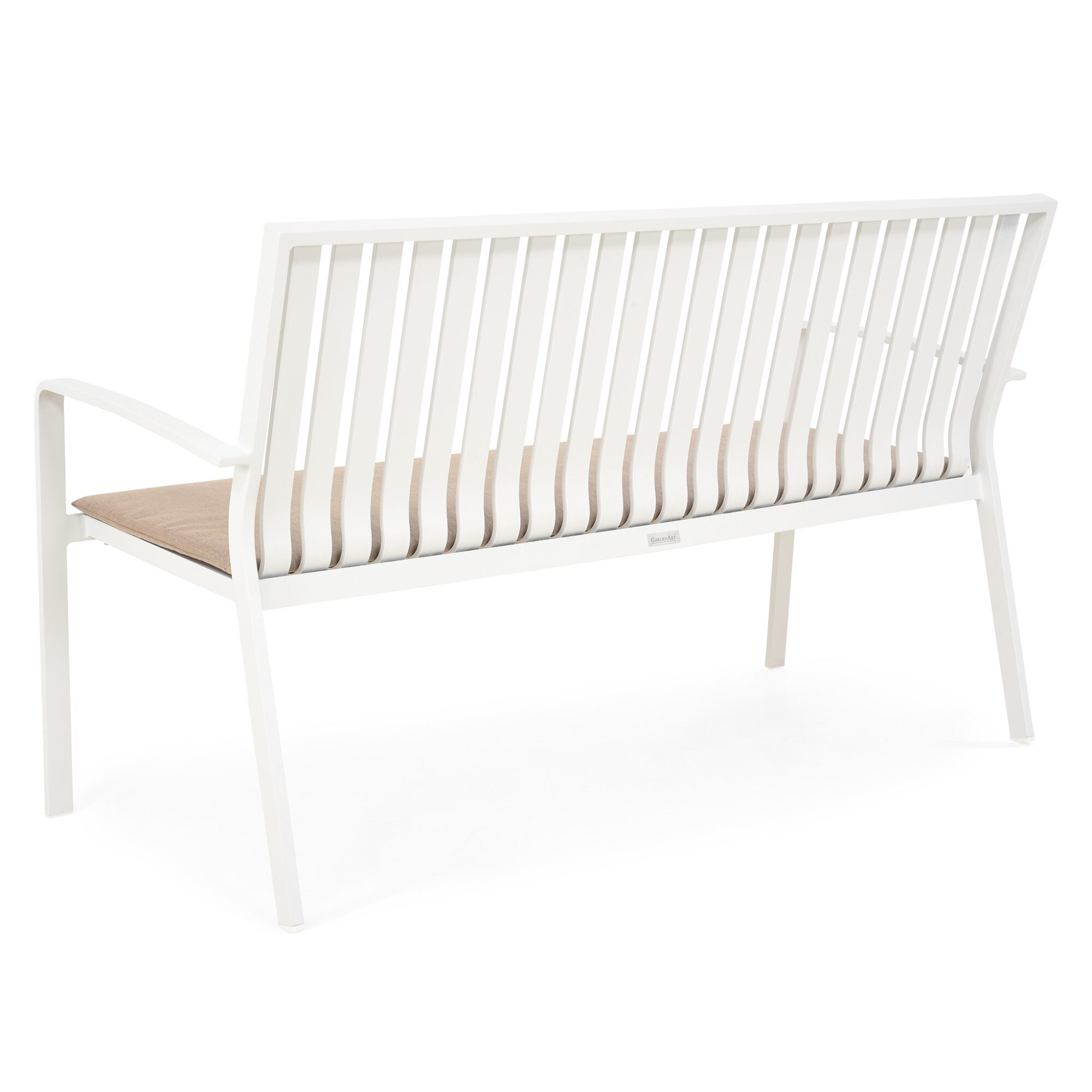 Bancheta 2 locuri gradina/terasa Maison Mex MIAMI 150 x 68 x 88 alb ...