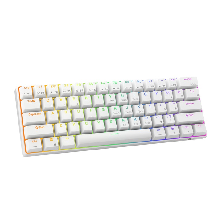 Royal Kludge RK61 mechanikus gamer billentyűzet, 61 gomb, hotswap, RGB ...