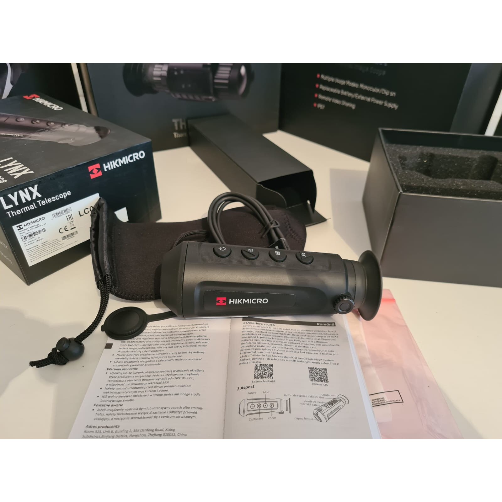 Монокулярна камера с термовизия HIKMICRO LYNX LC06 - eMAG.bg