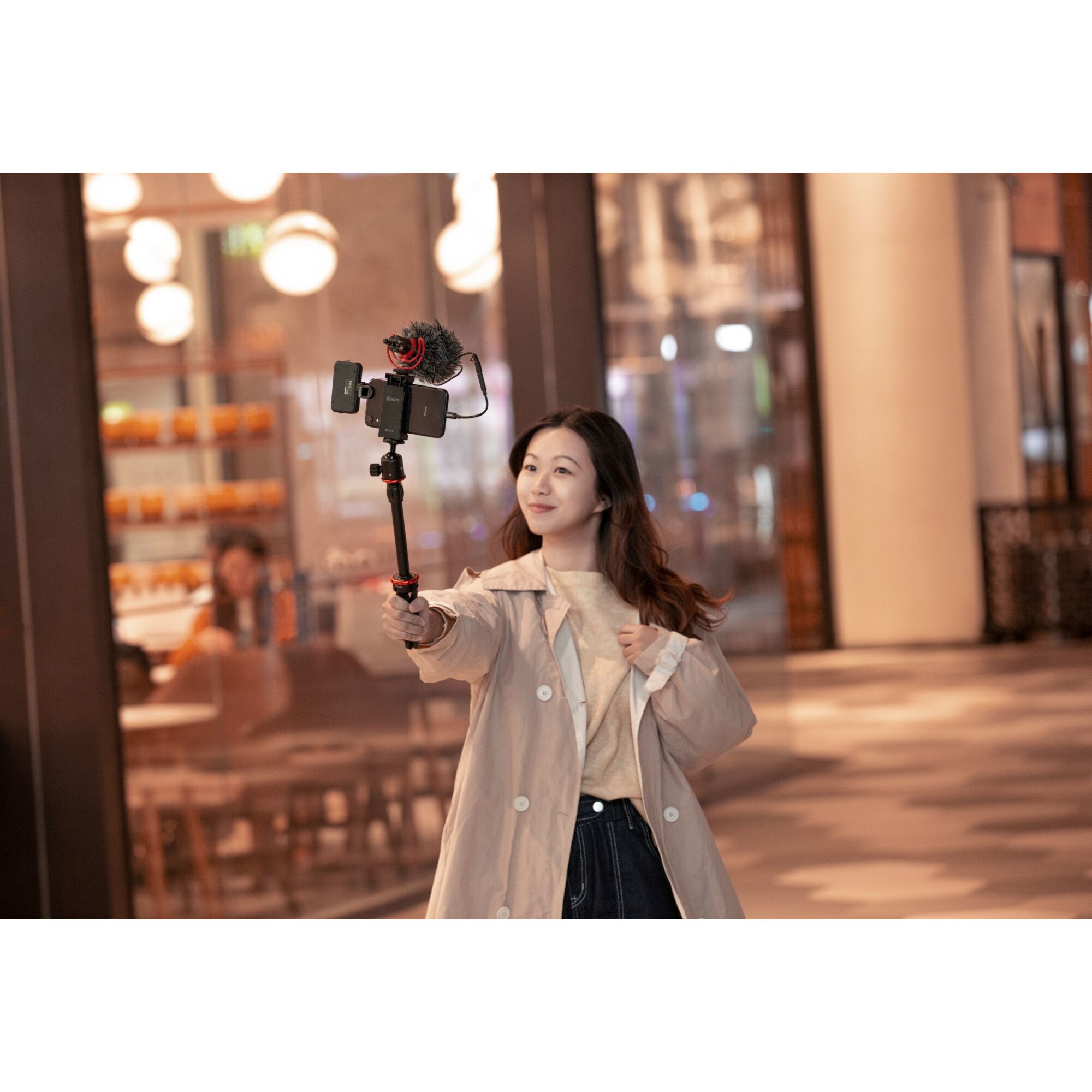 Kit vlogging Boya pentru aparate foto-video si telefoane mobile cu ...