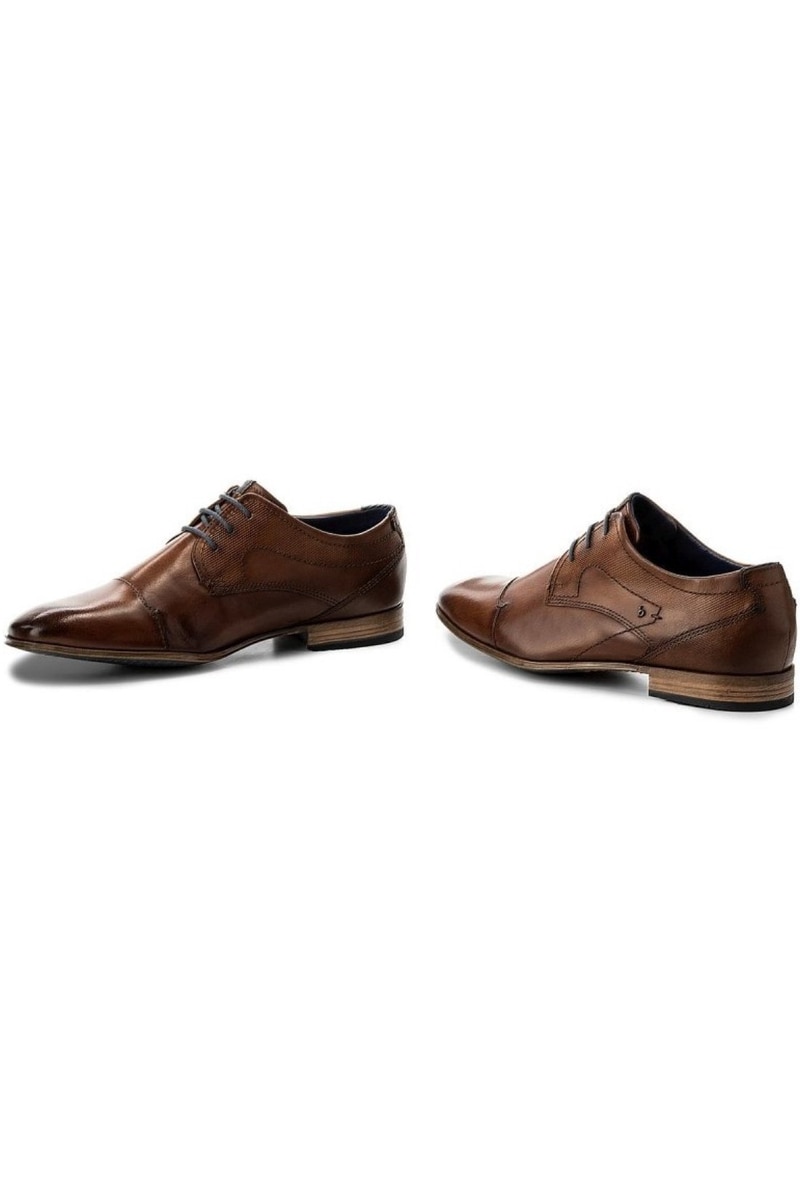 Pantofi barbati, Bugatti, Mattia Cognac, Piele naturala, Maro, 43 EU ...