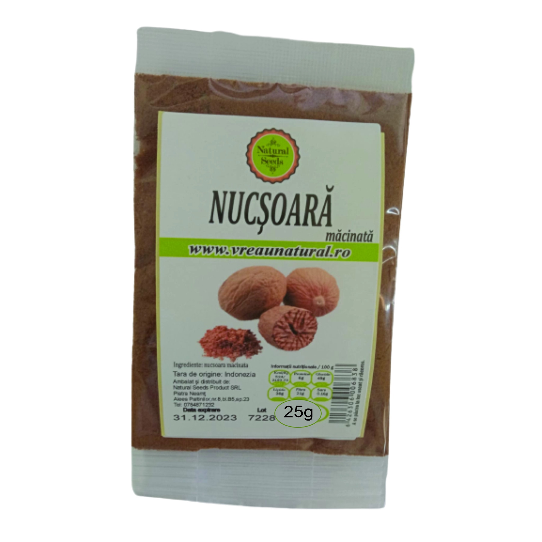 Nucsoara pudra 25g, Natural Seeds Product - eMAG.ro
