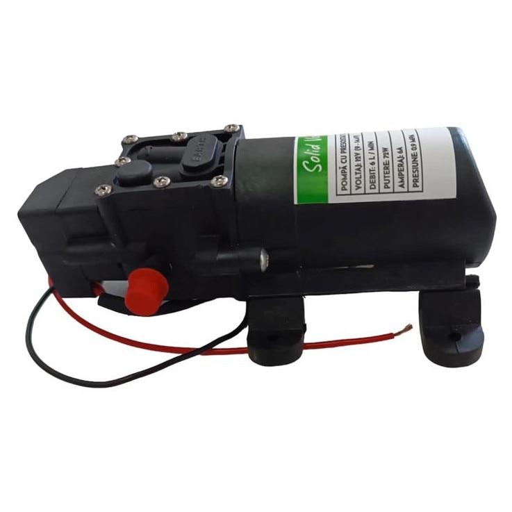 Pompa apa cu presostat 12 V externa 6 l/min pentru rulota, food truck ...