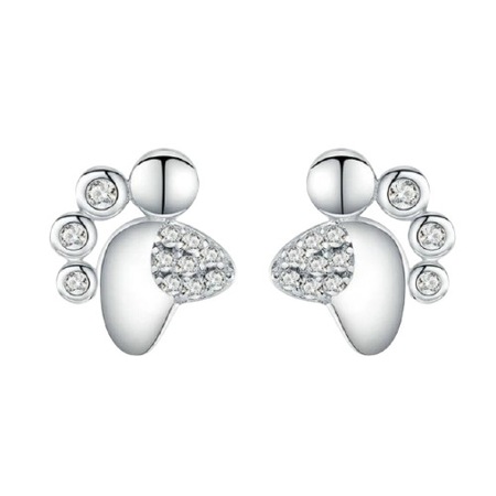 Cercei din argint 925 Animal Cat Dog Footprints - eMAG.ro