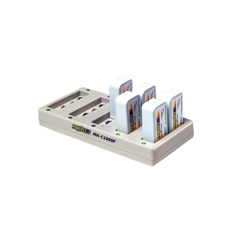 Maha powerex mh c1090f зарядно за 9v eu plug батерии - eMAG.bg
