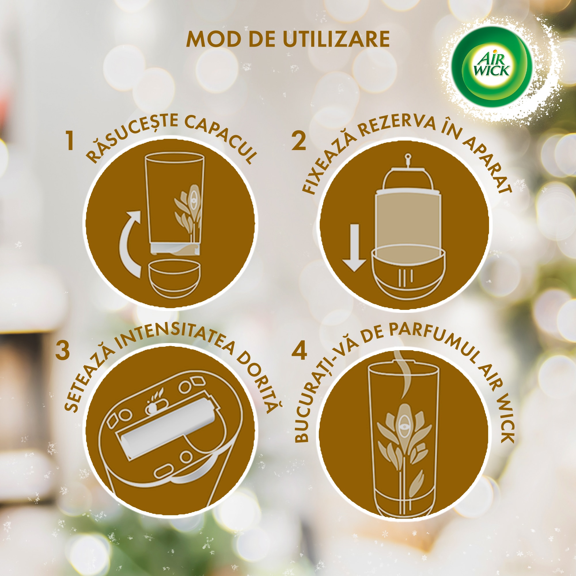 Резерва ароматизатор за стая Air Wick Freshmatic, Бисквити с ванилия ...