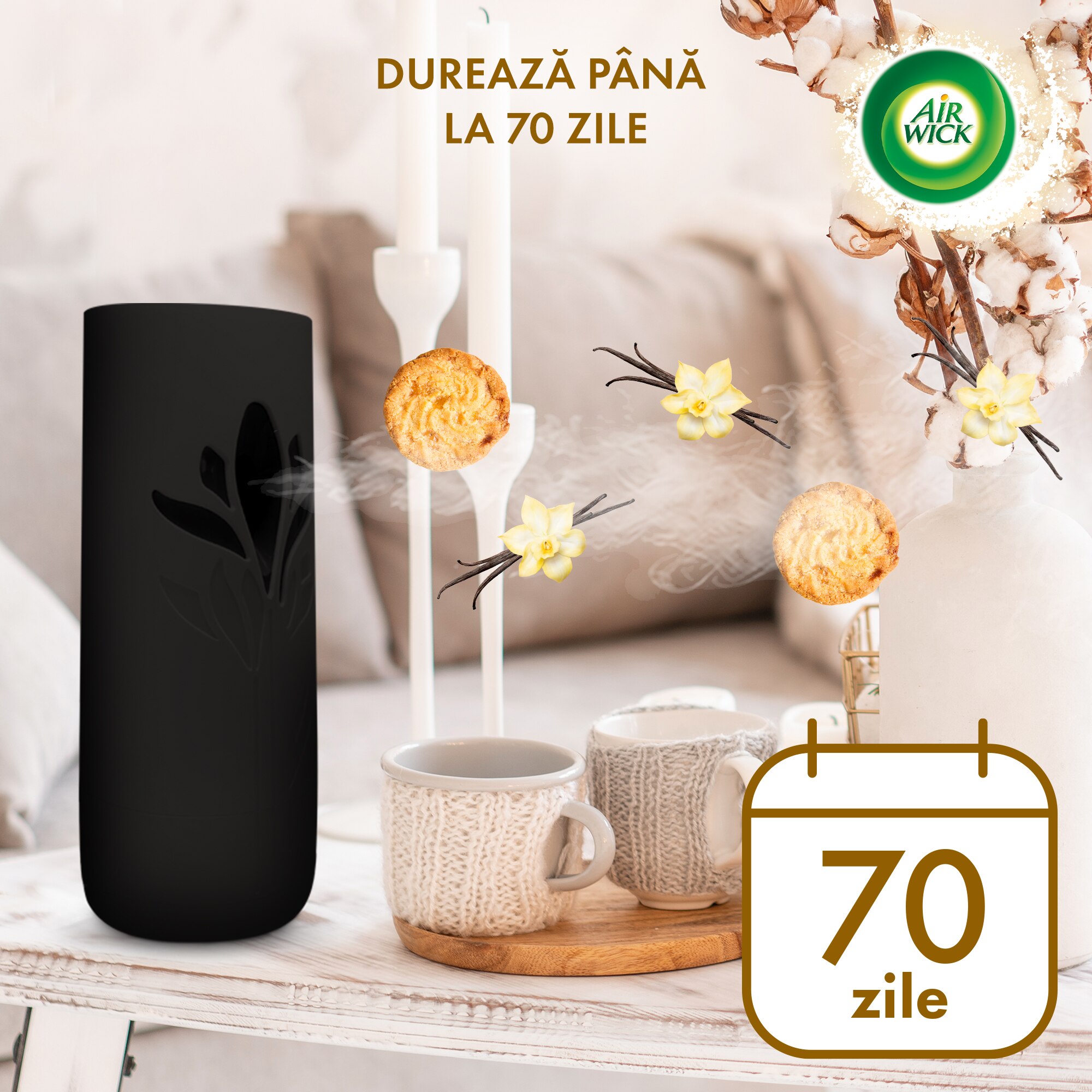 Резерва ароматизатор за стая Air Wick Freshmatic, Бисквити с ванилия ...
