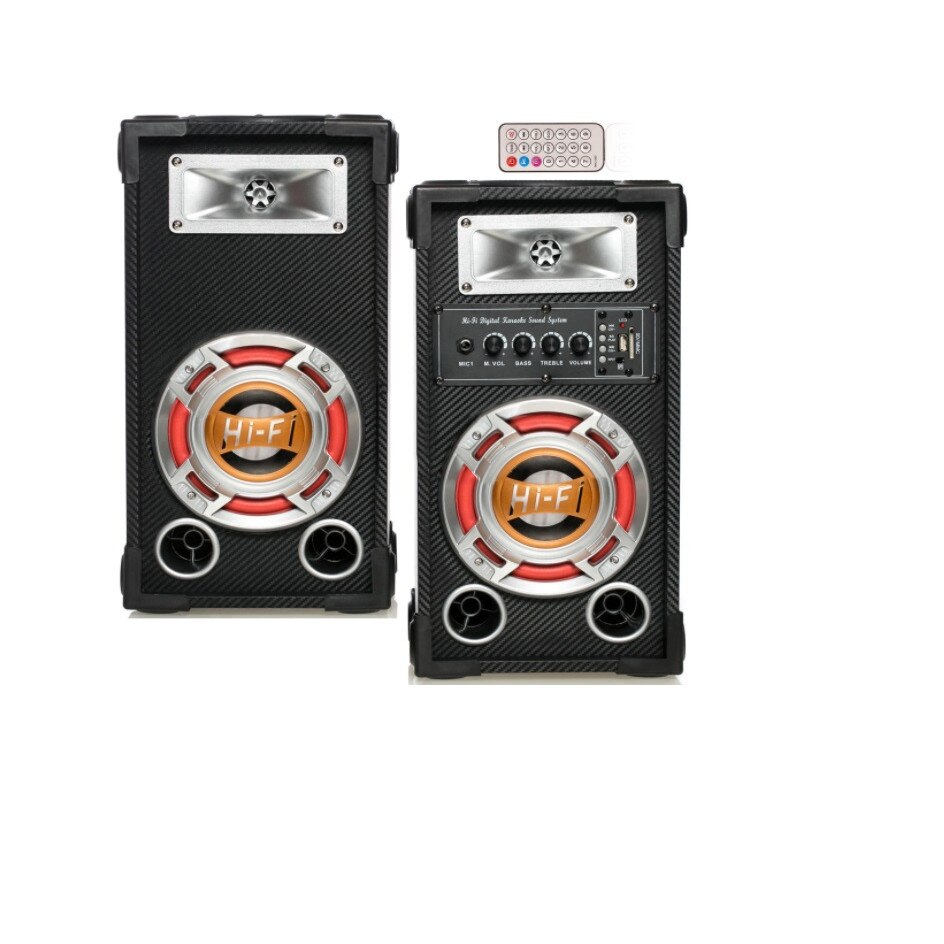 Set Boxe active Ailiang DOW 601K-DT, 80W, USB, Bluetooth, SD, FM, AUX ...