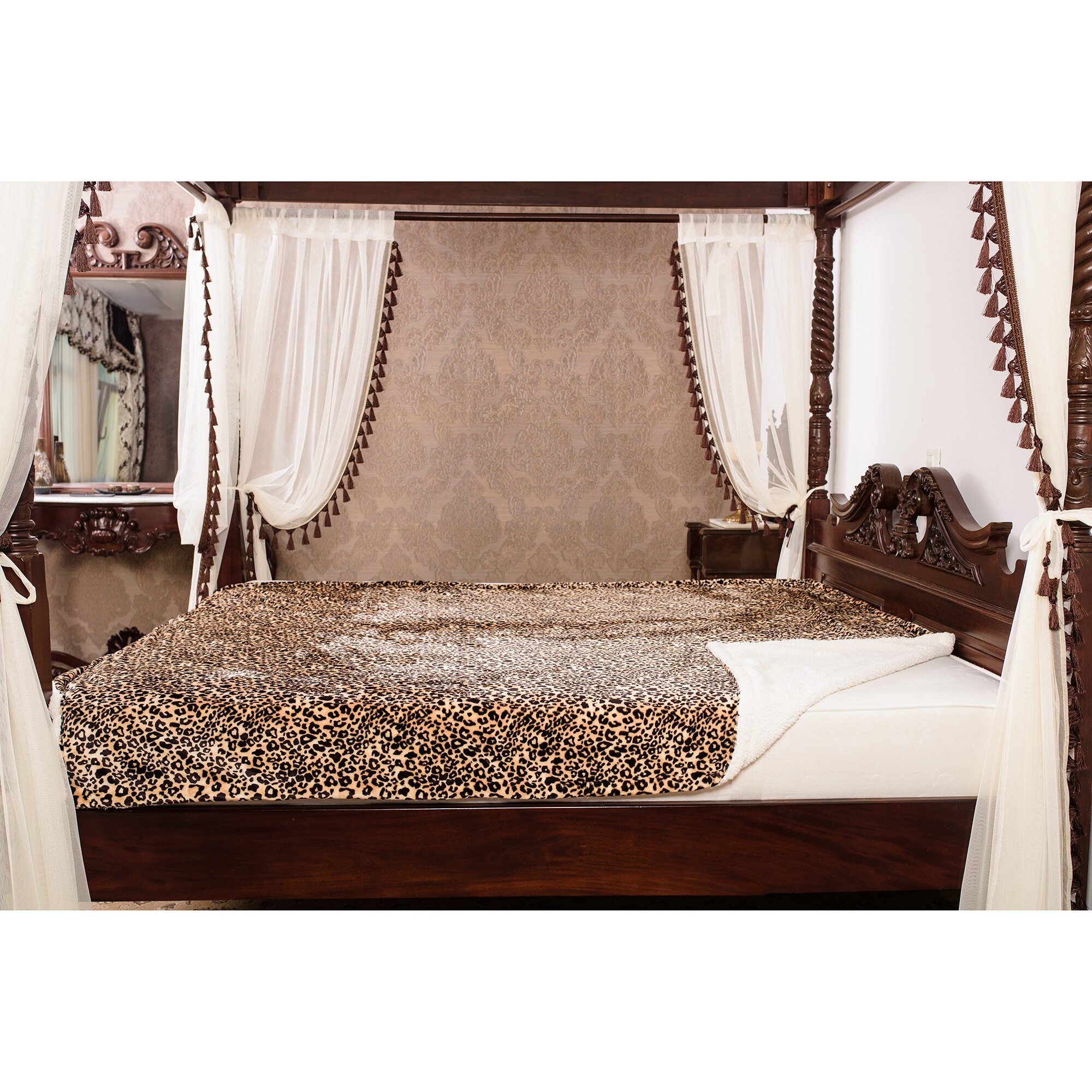 Patura Home Still 200x220 cm, Leopard - eMAG.ro