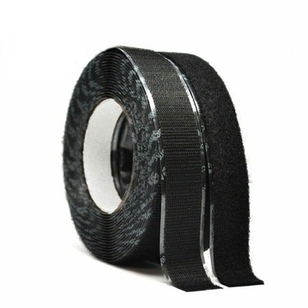 Set 2 Role banda Velcro cu adeziv si arici / scai, Createur, negru, 25m ...