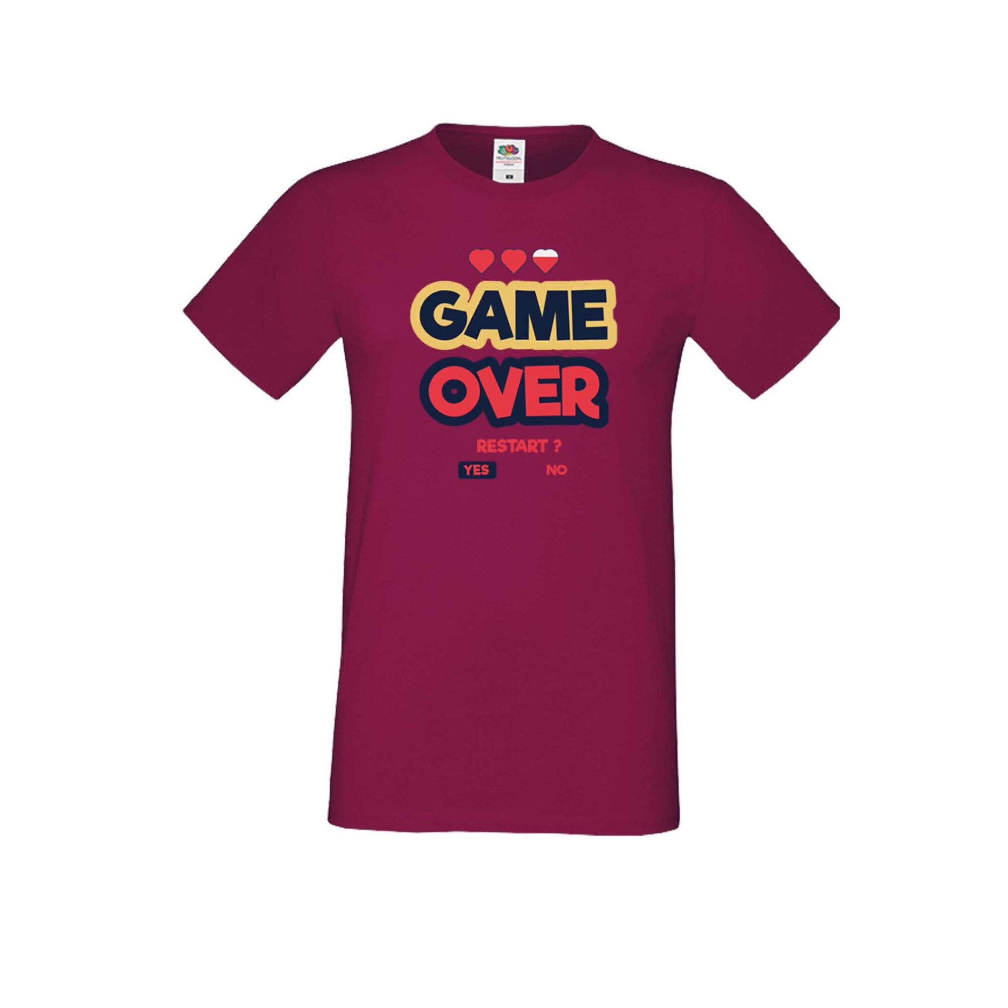 Геймърска Мъжка тениска Cprint Game Over Restart To Try Again Video ...
