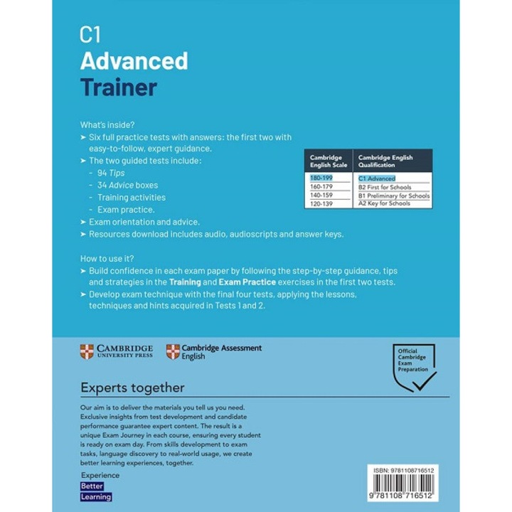 C1 Advanced Trainer 2 Six Practice Tests with Answers with Resources ...