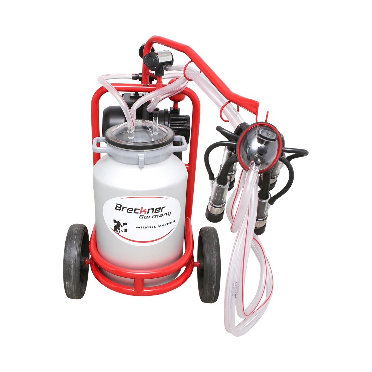 Aparat de muls vaci cu 1 post, bidon aluminiu 40L, rezervor vid si ...