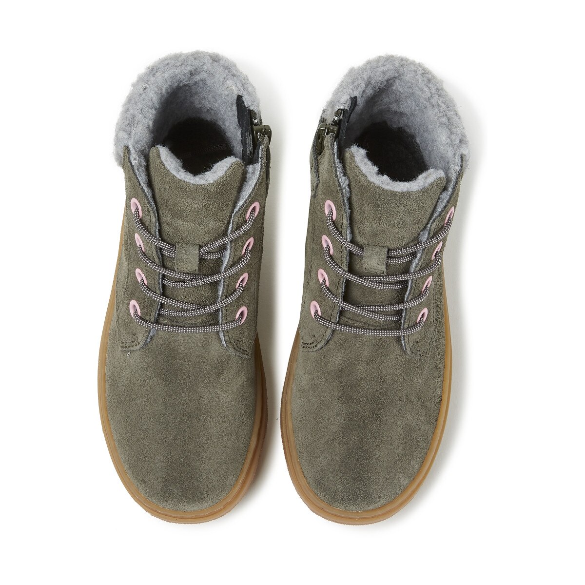 Ghete Fete, Piele naturala, Verde inchis - eMAG.ro