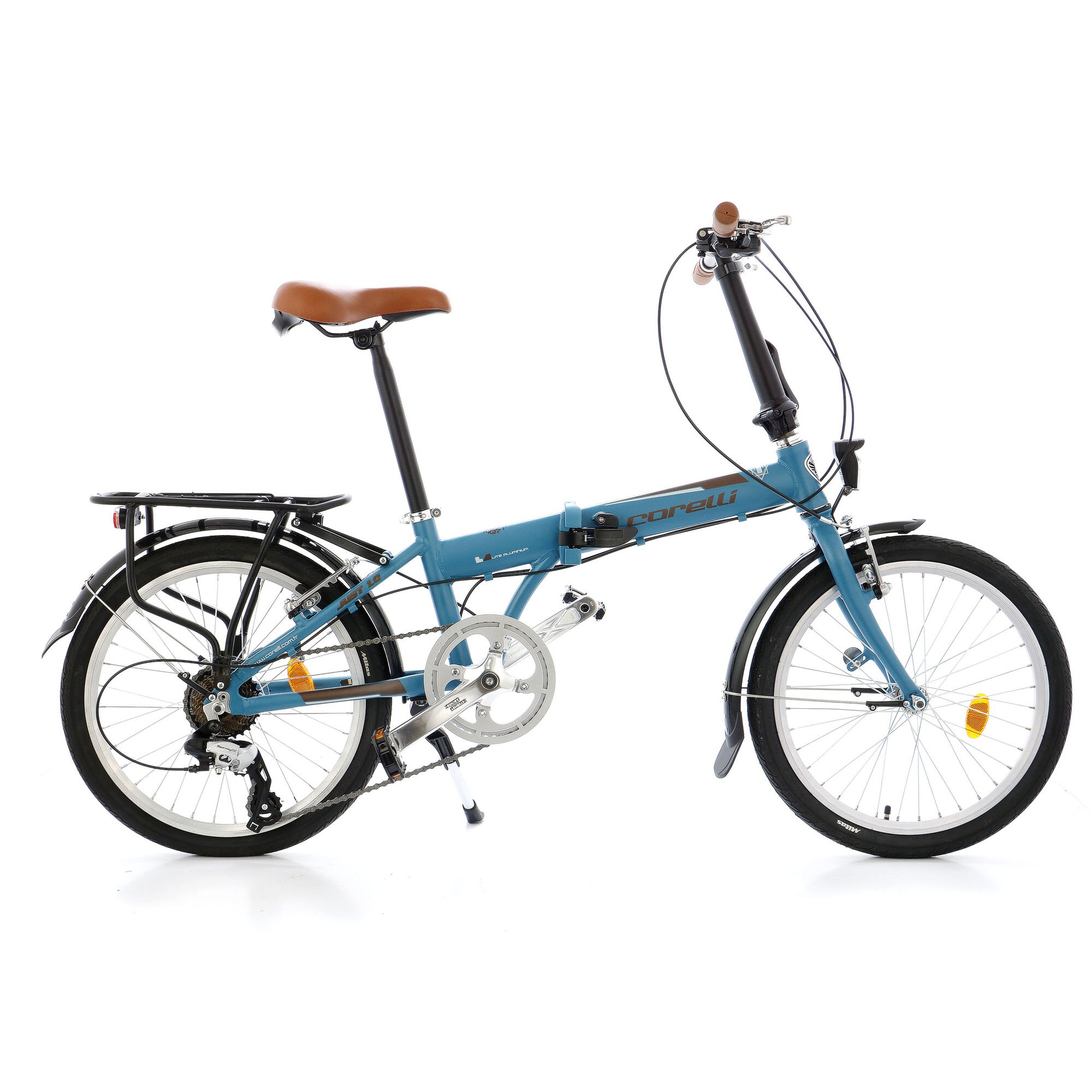 Bicicleta de oras pliabila Corelli Just 1.0, 16", 8-viteze, culoare ...