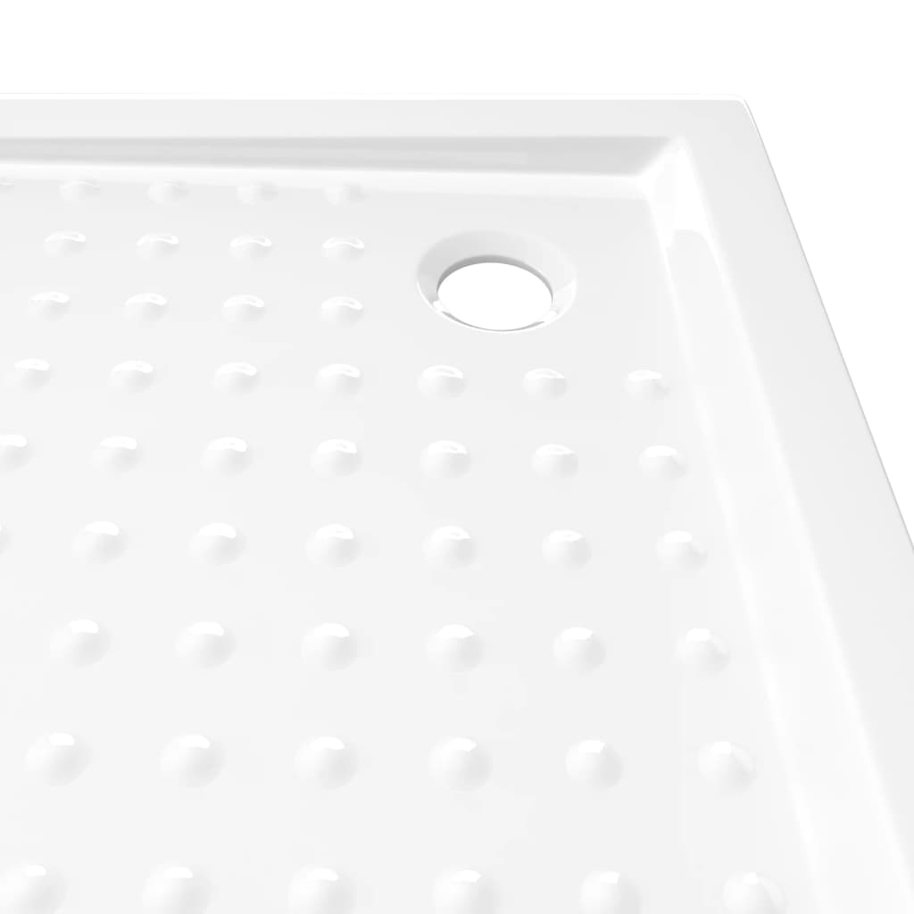 vidaXL fehér pettyes ABS zuhanytálca 90 x 90 x 4 cm 148898 - eMAG.hu