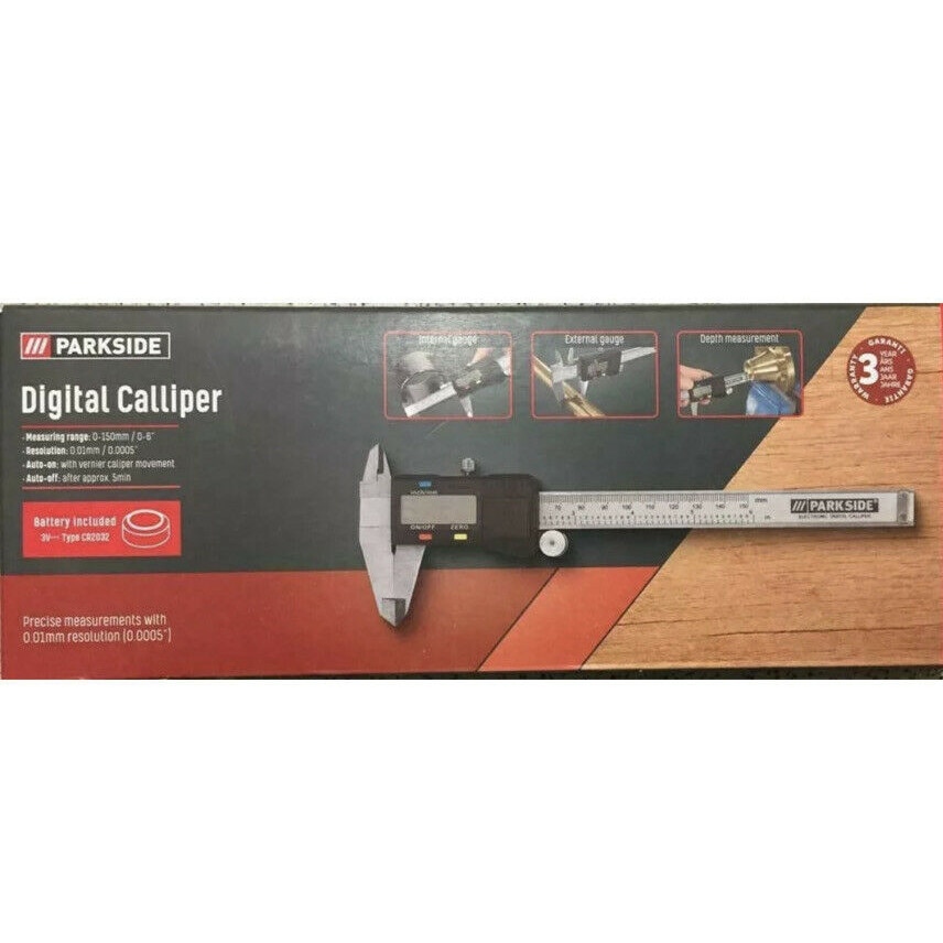 Subler Digital Parkside 0-150mm 0.01mm/0.0005'' - eMAG.ro