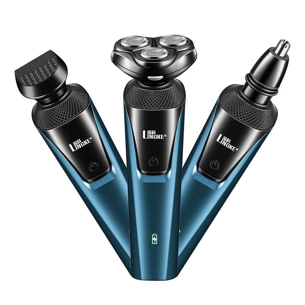 Aparat de barbierit electric Lingke, Reincarcabila, Umed/Uscat ...