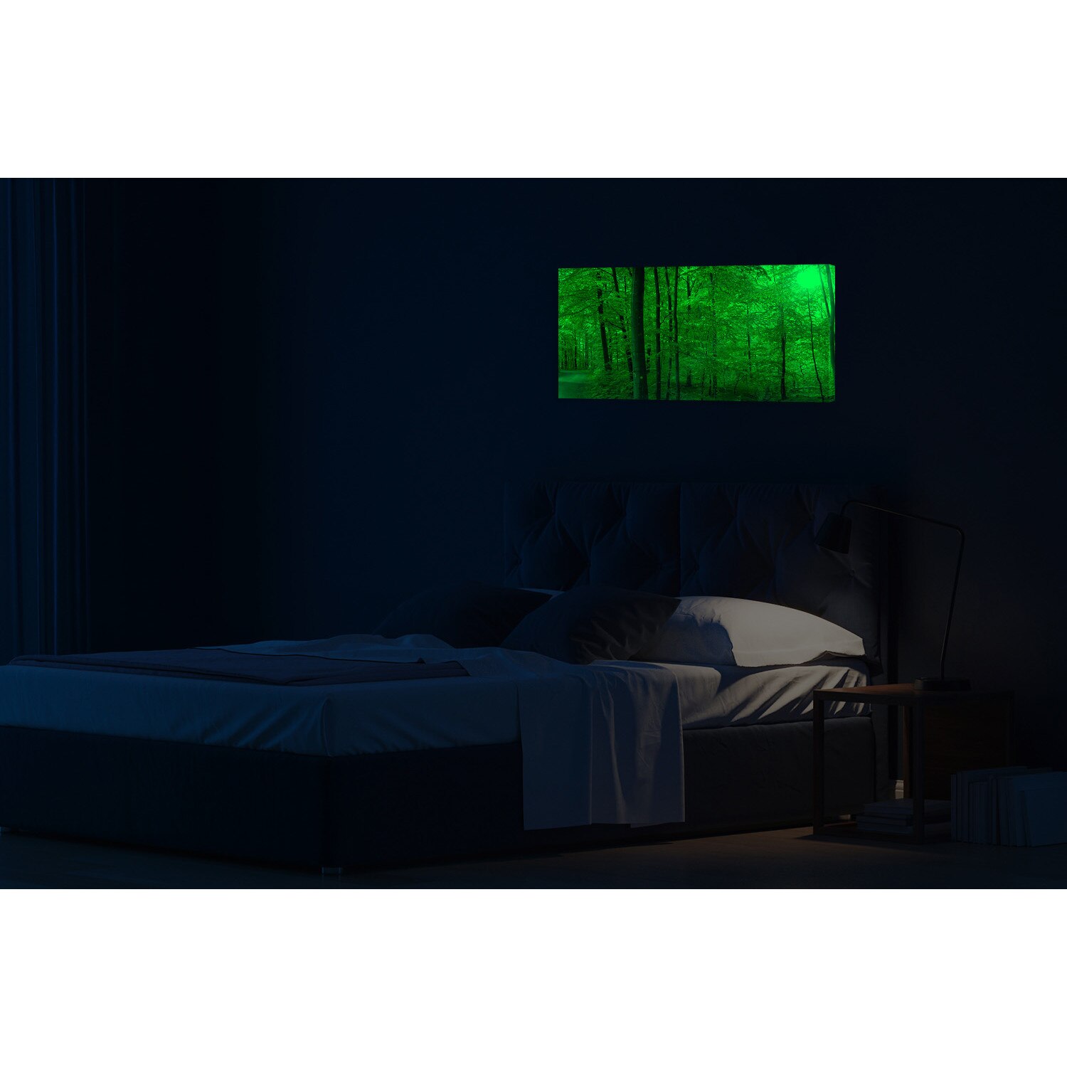 Tablou canvas luminescent, luminos in intuneric, GlowforHome, Dualv ...