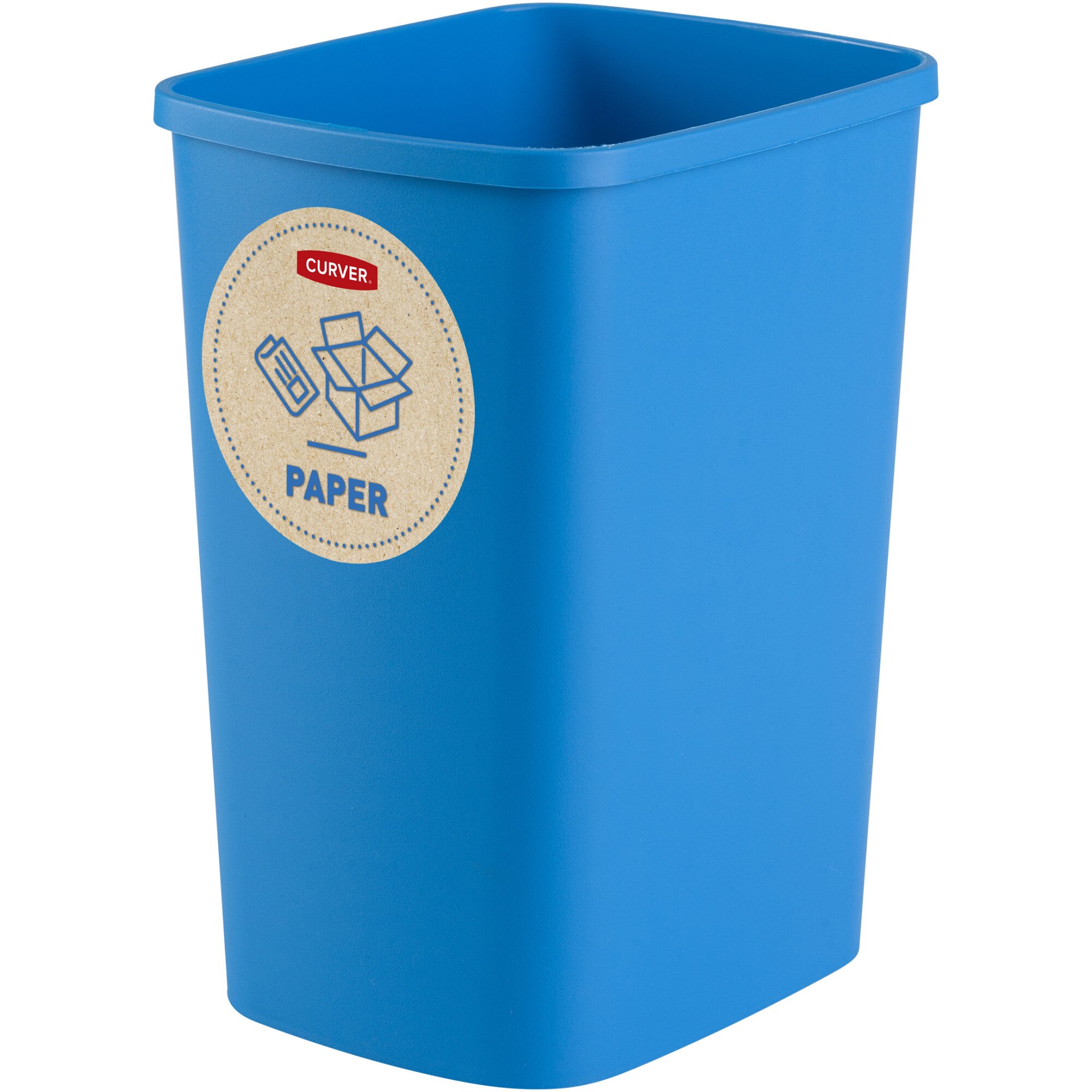 Set 3 cosuri de gunoi fara capac capacitate Curver Eco Friendly, 9L ...