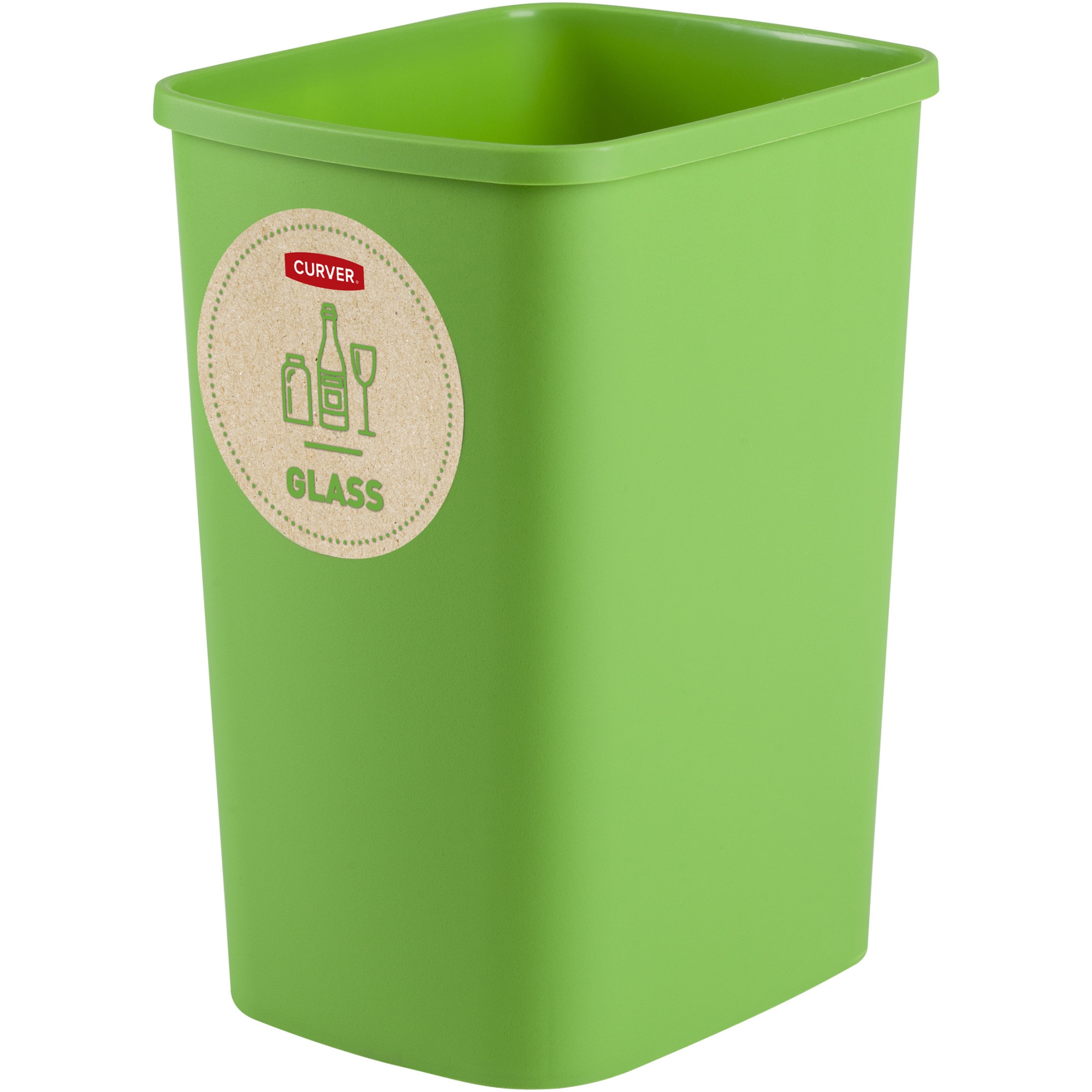 Set 3 cosuri de gunoi fara capac capacitate Curver Eco Friendly, 9L ...
