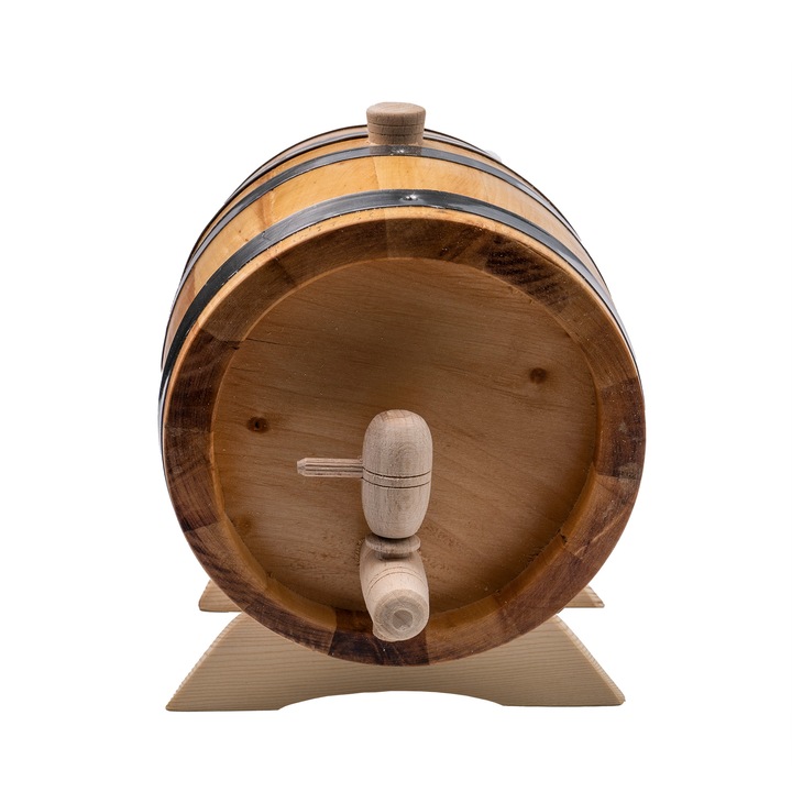 Butoi pentru decor, din lemn masiv de arin, capacitate 3L / EXT 7207_1 ...