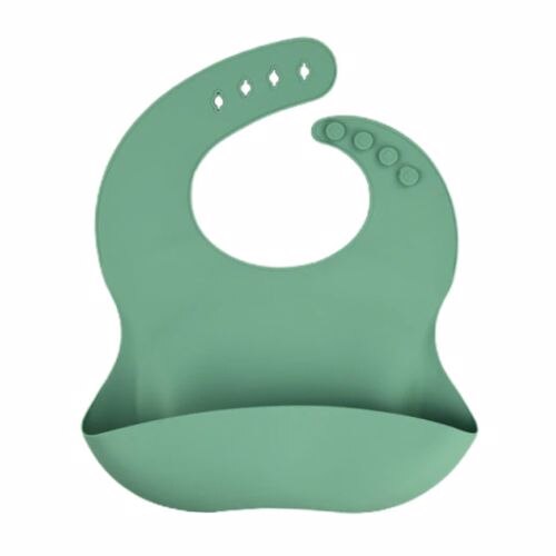 Baveta bebelus silicon, VERDE - eMAG.ro