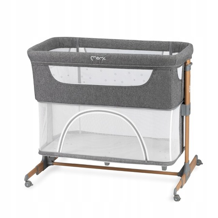 Pat 4in1 MoMi Smart Bed, Inaltime Reglabila, Cadru Poliester/Otel, 15kg ...