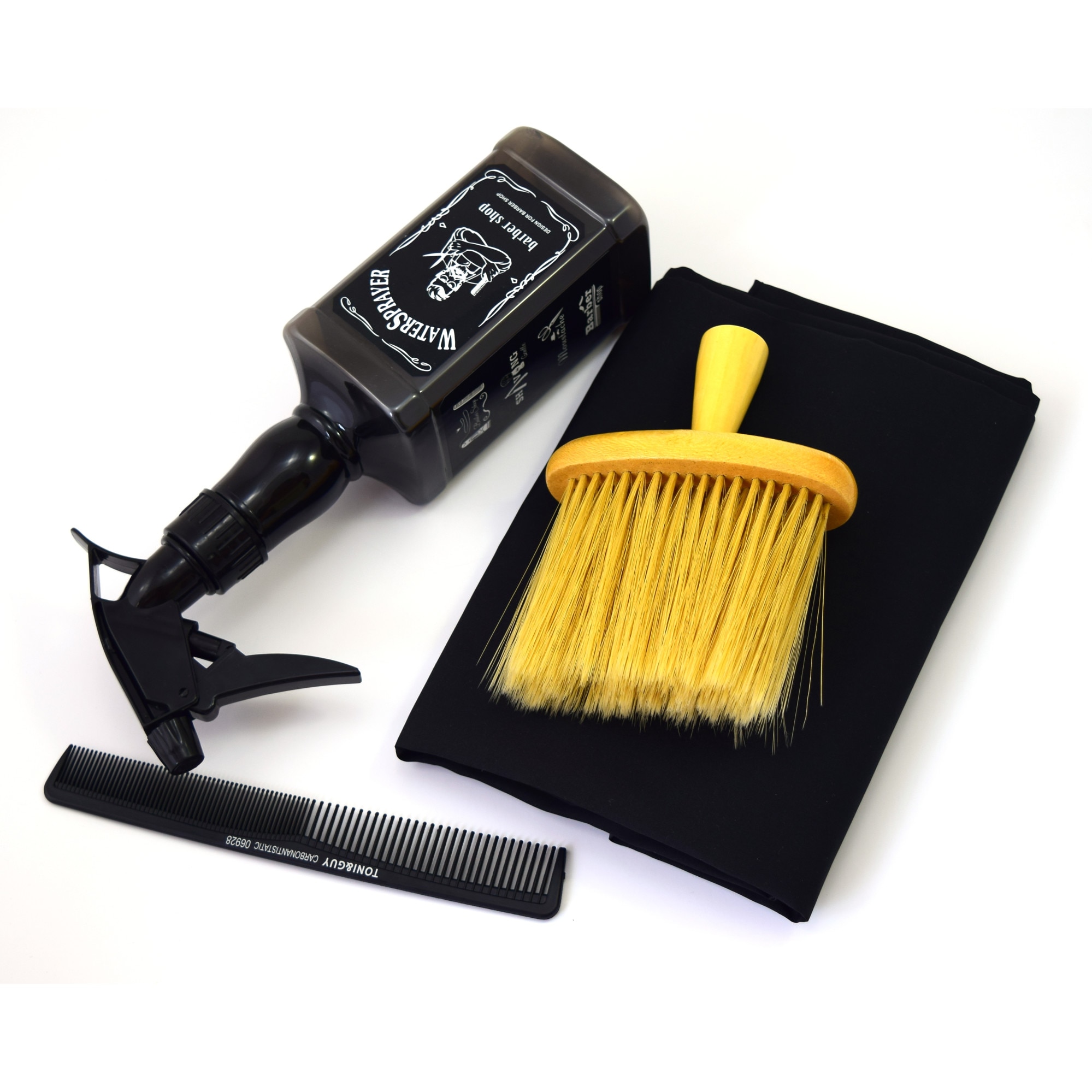 Set frizerie Henbor model Ario04, 8 piese, cu foarfeca de tuns, pamatuf ...