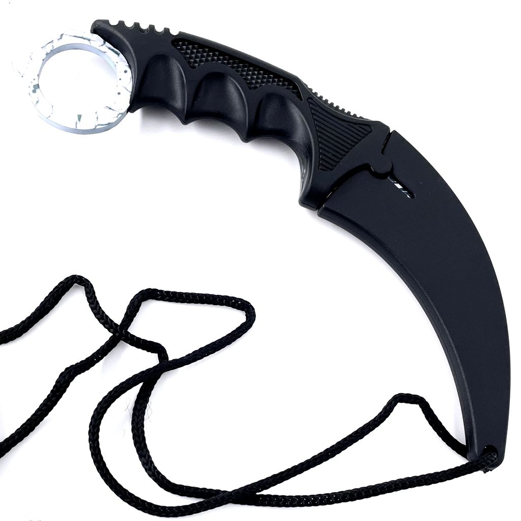 Cutit Karambit Arctic Wolf CS:GO pentru antrenament, fara tais, teaca ...