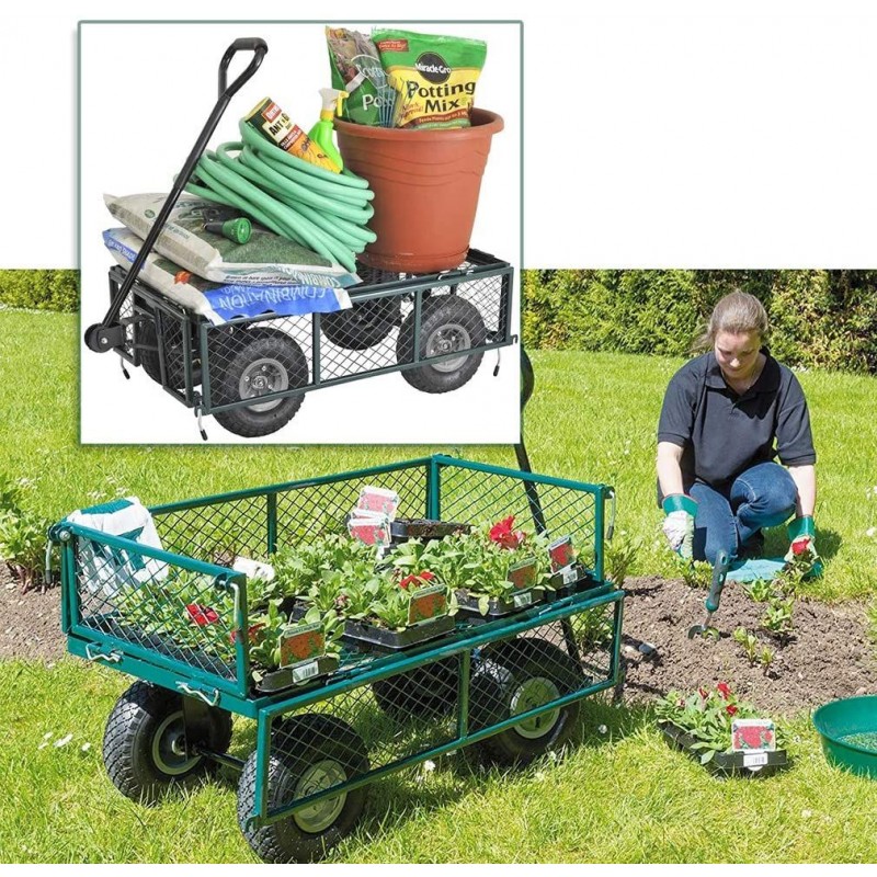 Carucior gradina laterale rabatabile, PROCART, sarcina maxima 250 kg ...