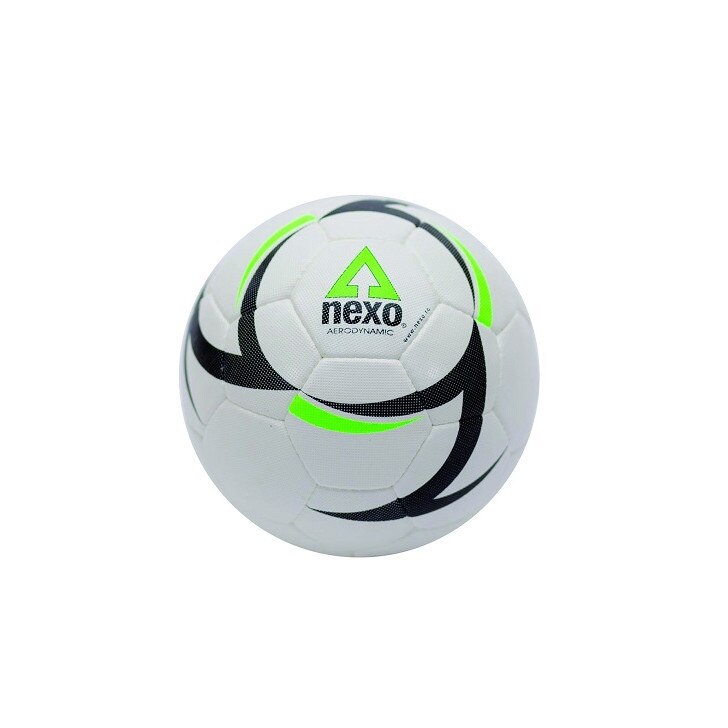 Minge fotbal NEXO Aerodynamic alb/verde, marimea 5 - eMAG.ro