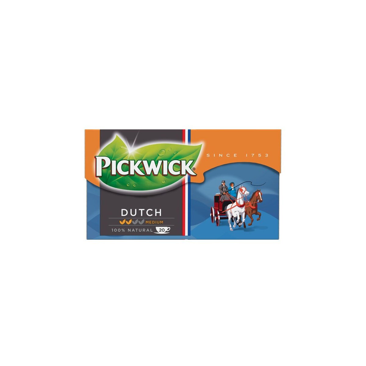 Чай, черен, холандски, 20 пакетчета чай, Pickwick, Dutch Zwarte - eMAG.bg