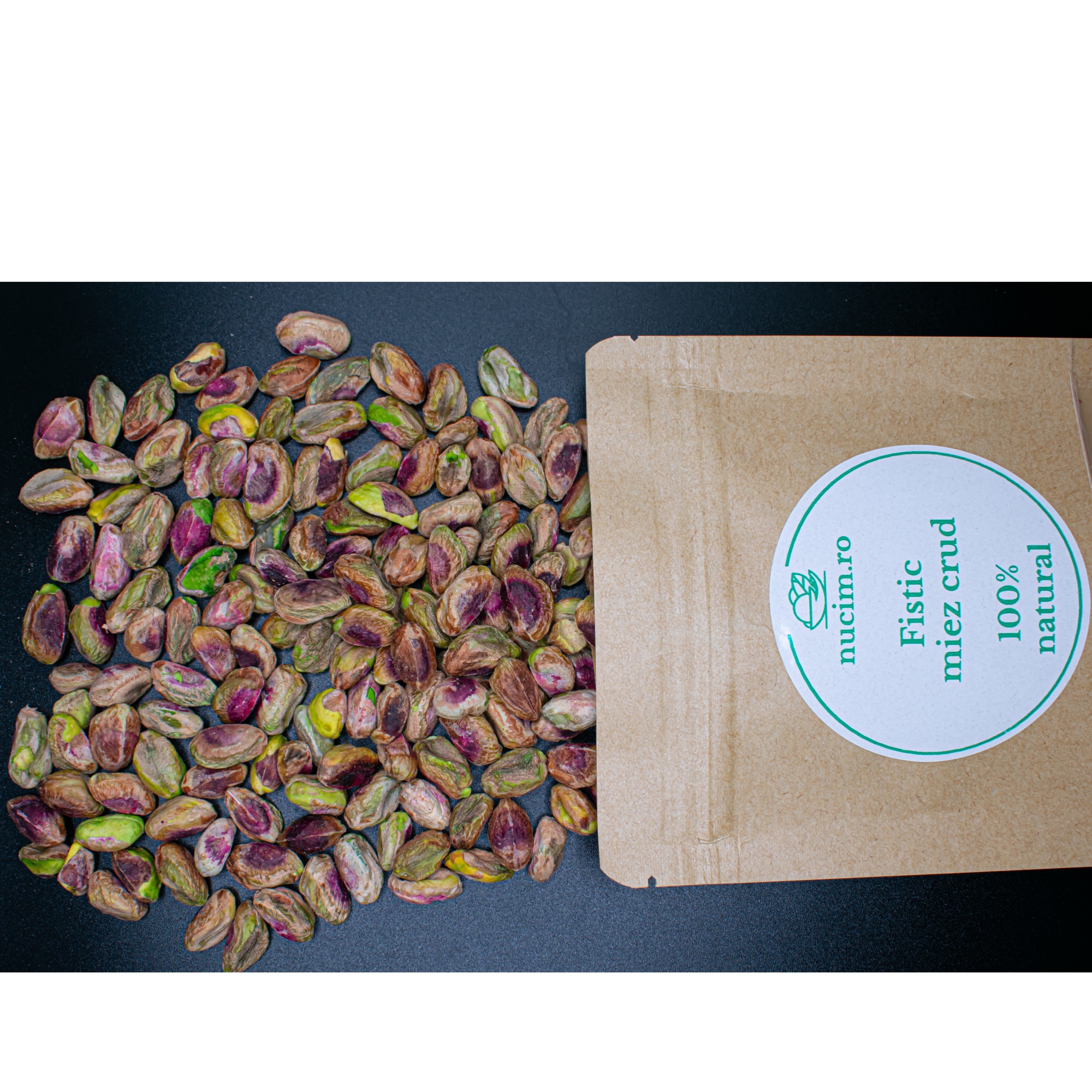 Fistic, miez, crud, 100% natural, nucim, 100 g - eMAG.ro