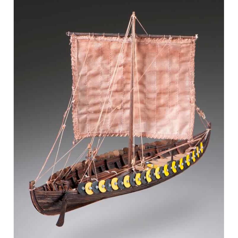 Kit de construit barca din lemn cu panze Viking Gokstad 1:72 - eMAG.ro