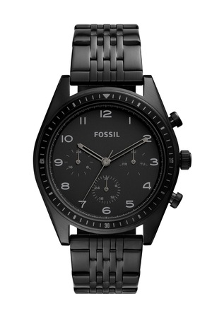 Fossil, Ceas cu functii multiple si bratara metalica, Negru - eMAG.ro