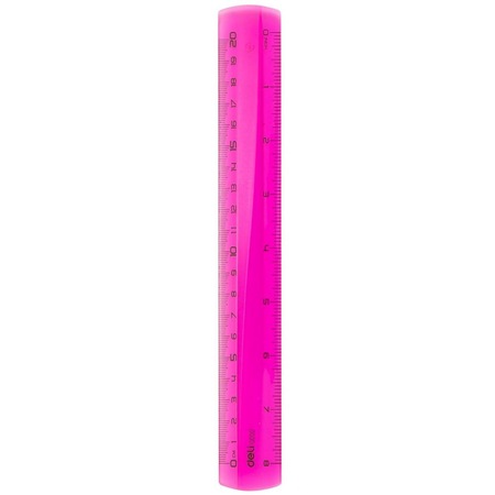 Rigla Colorata Din Plastic Deli Pioneer, 20 Cm, Mov - eMAG.ro