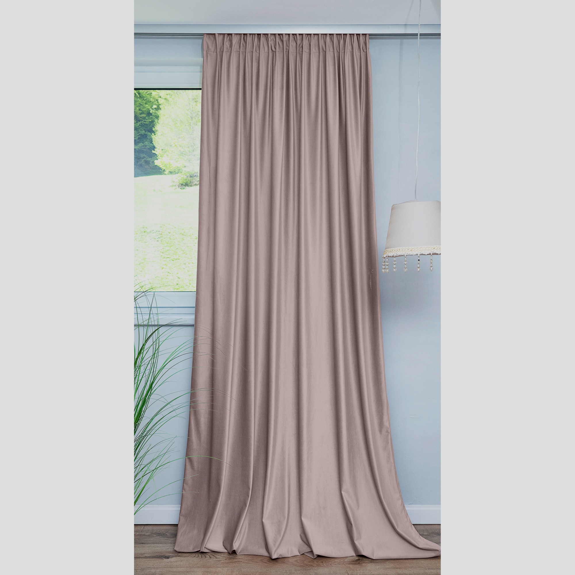 Draperie Catifea Mov Lila, Decolis, 1 buc, 200x250cm - eMAG.ro