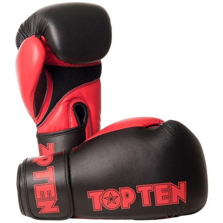 Manusi de box Top Ten "XLP", negru-rosu, 14oz - eMAG.ro