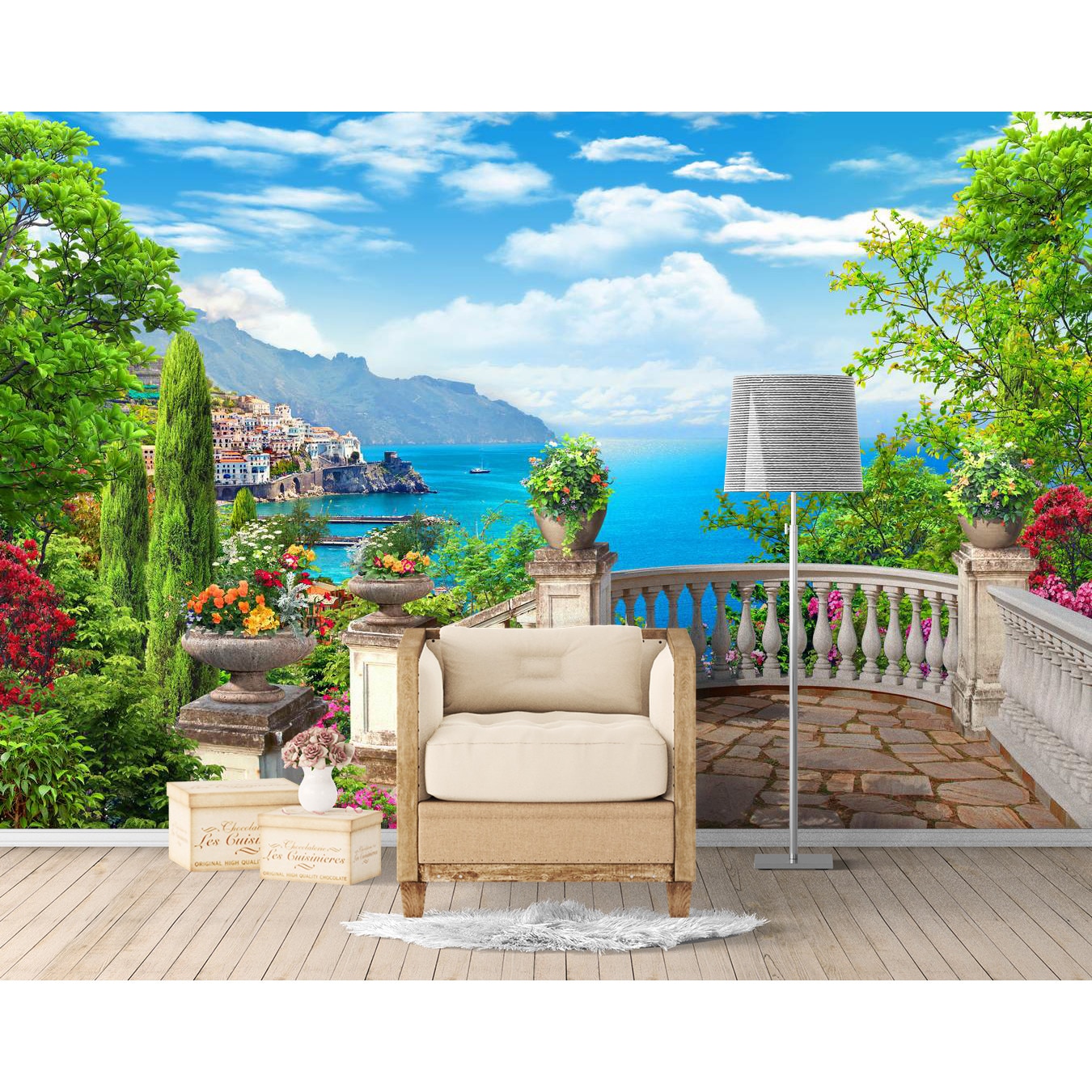 Fototapet, Flori si copaci, 200 x 150 cm - eMAG.ro