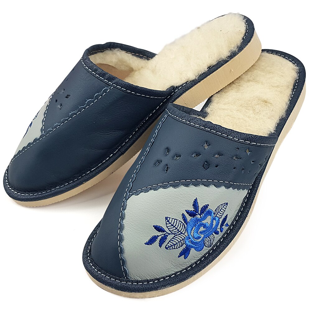 Slapi de Casa Model Royal Rose Imblaniti cu Lana - eMAG.ro