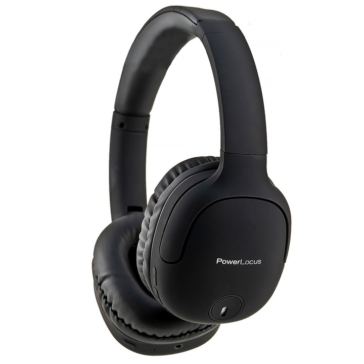 Безжични Bluetooth Слушалки PowerLocus P7, Черно - eMAG.bg
