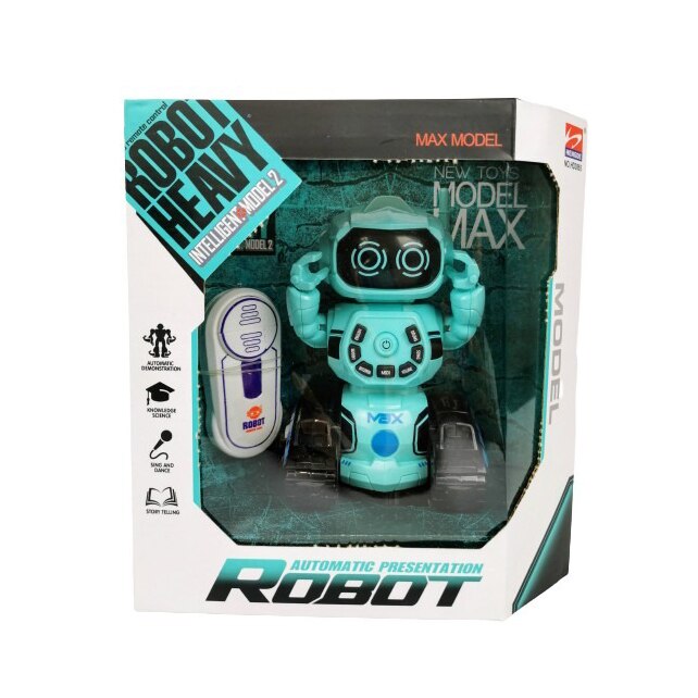 Robot cu telecomanda, Atlas, Plastic, Turcoaz - eMAG.ro