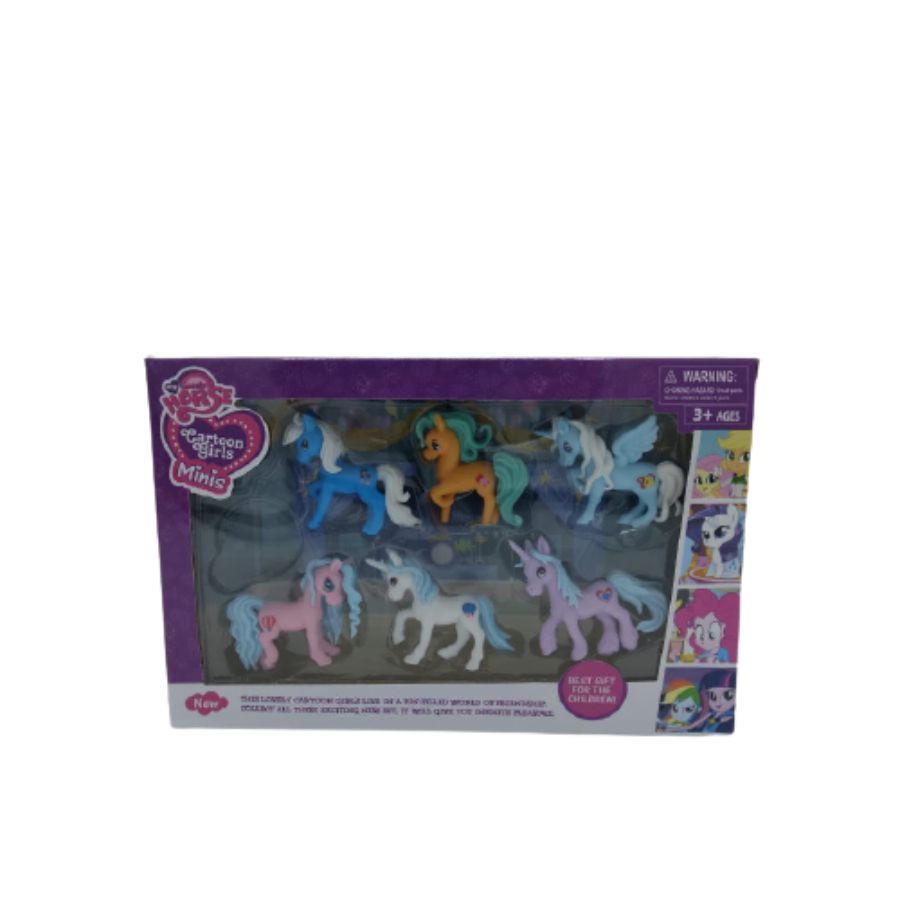 Set 6 figurine ponei, multicolor, 3 ani - eMAG.ro
