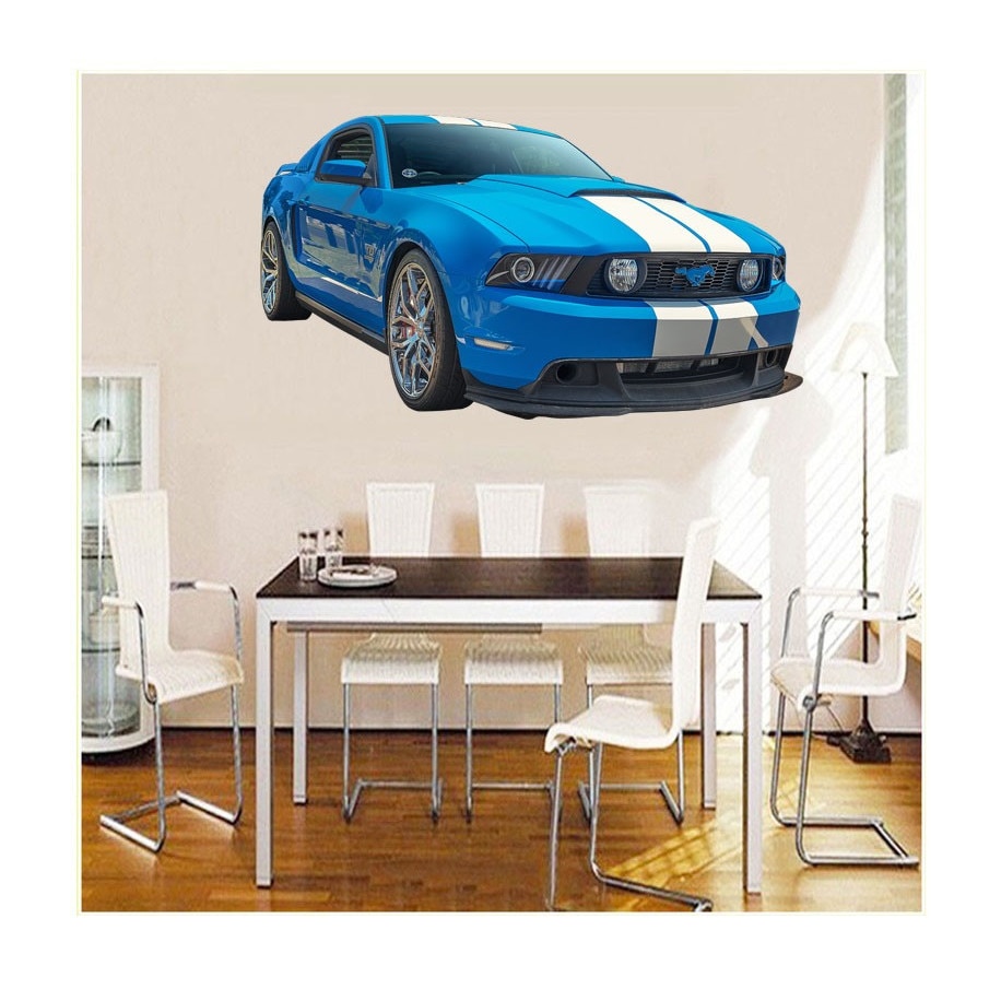 Sticker decorativ masina, 3D, 80 cm, 1011STK-3 - eMAG.ro