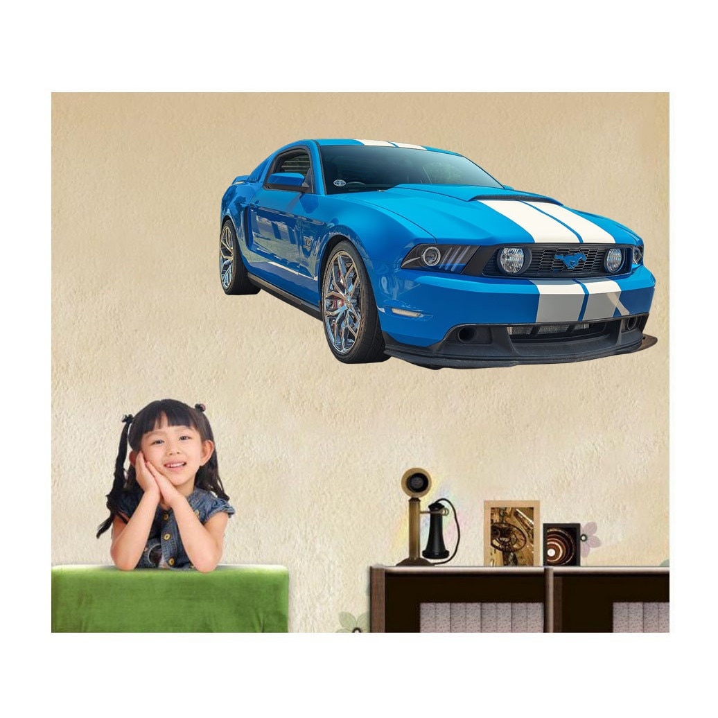 Sticker decorativ masina, 3D, 80 cm, 1011STK-3 - eMAG.ro