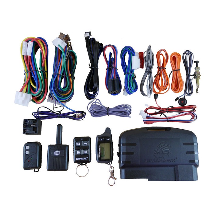 Alarma auto cu pager si pornire motor Tomahawk TW-9010 - eMAG.ro